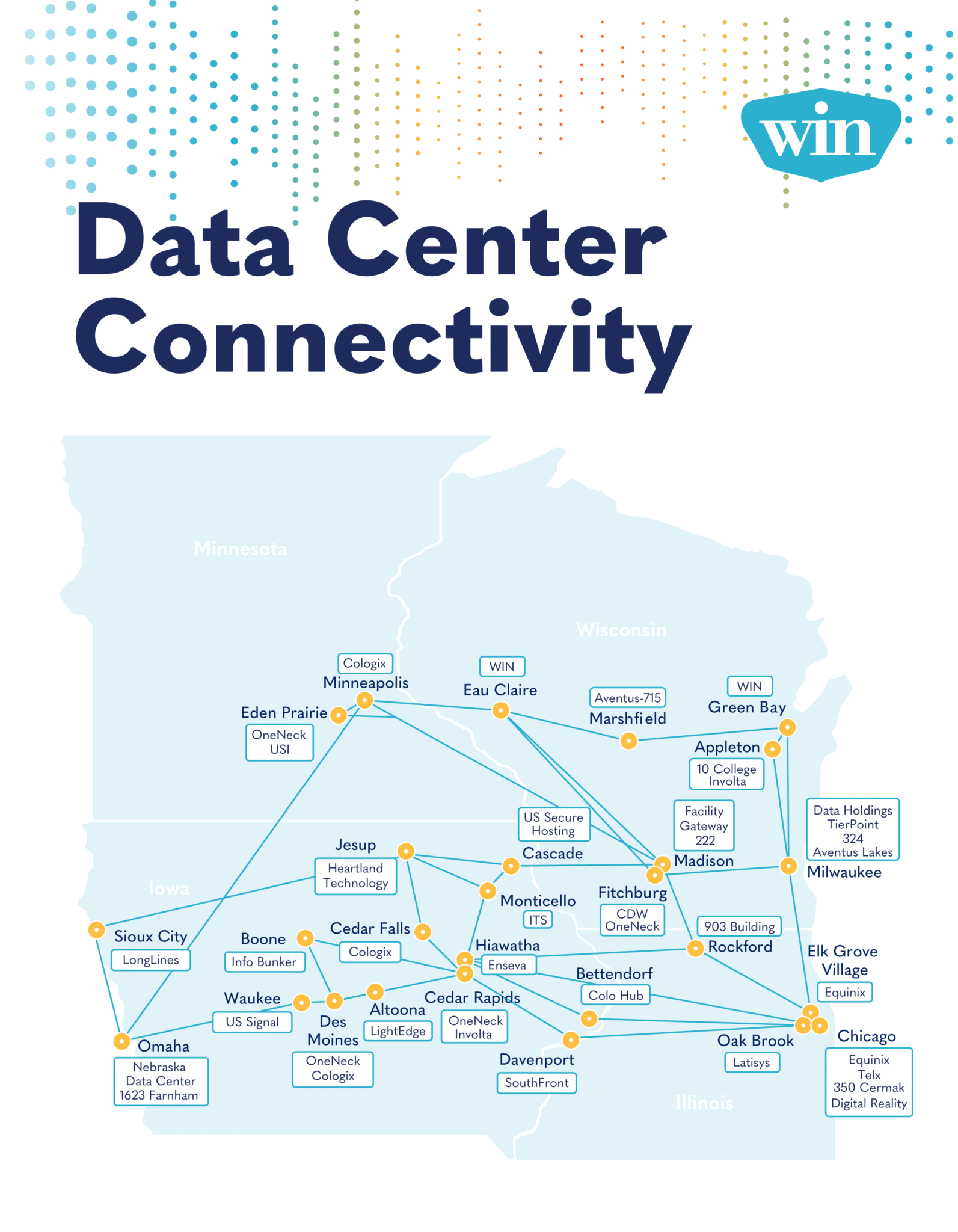 WIN Data Center Map: Locations & Coverage | WIN Technology